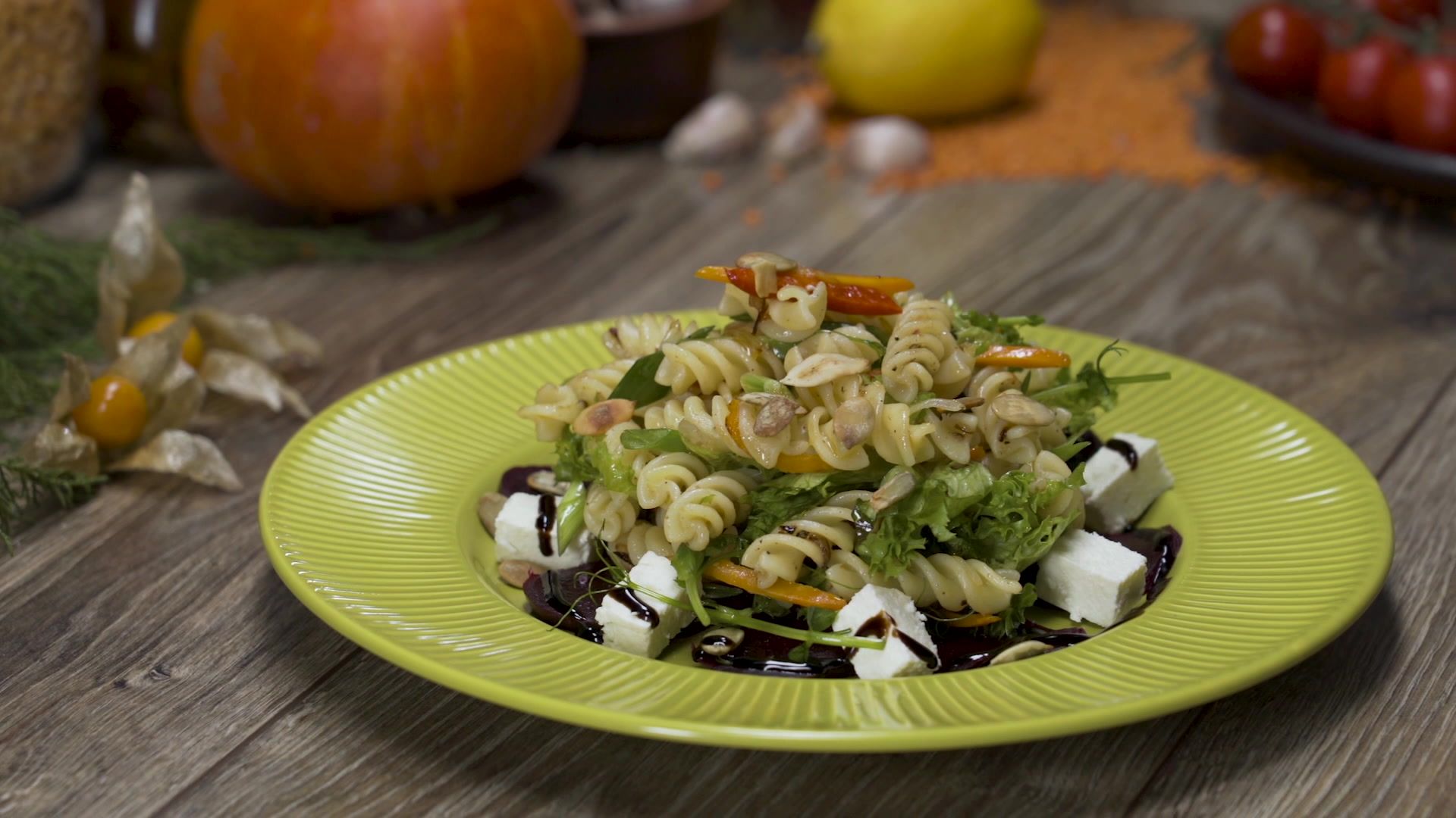 Fusilli with beetroot and feta - MyZen TV